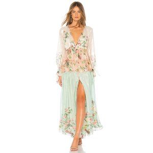 Rococo Sand | Dresses | Rococo Sand Ruched Long Dress In Shiny Multi ...